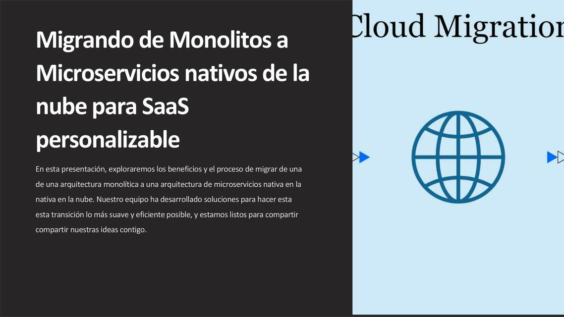 Migrando de Monolitos a Microservicios nativos de la nube para SaaS personalizable | Ingeniería ...