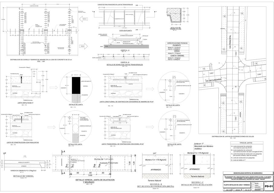 Plano de Losas y Veredas 003 | joel vega | uDocz