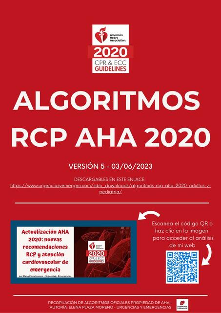 Algoritmos Rcp Aha 202 Digital Medicina Udocz