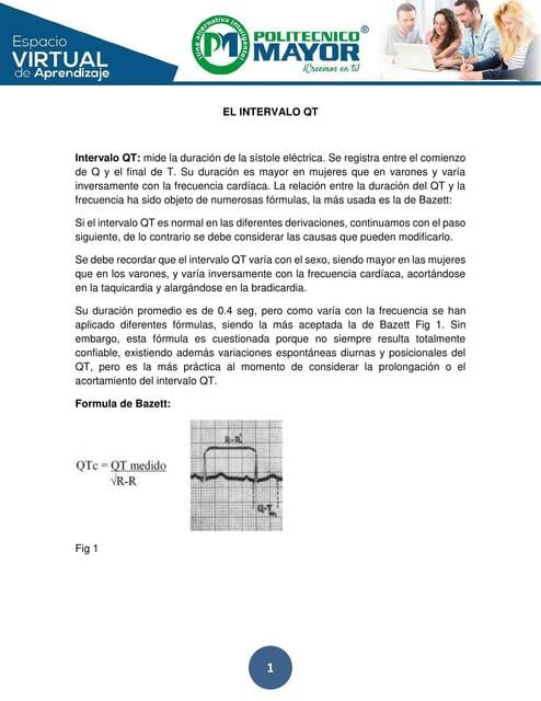 Intervalo QT | Enfermería | uDocz