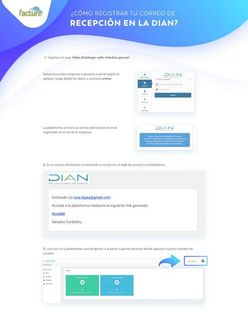 Guia registro DIAN 2 1 | PRUEBAS DE FORMULARIOS | uDocz