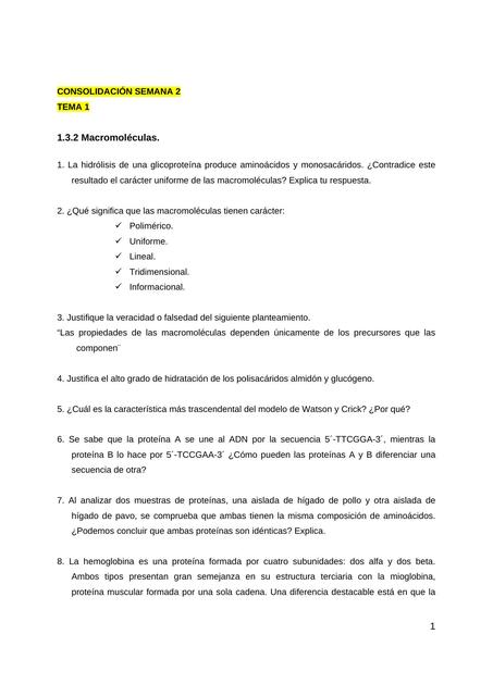 Morfo 1┃Consolidación┃Semana 2 | Ysaac Garcia | uDocz
