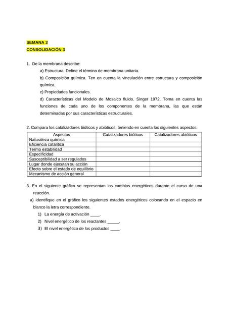 Morfo 1┃Consolidacion┃Semana 3 | Ysaac Garcia | uDocz