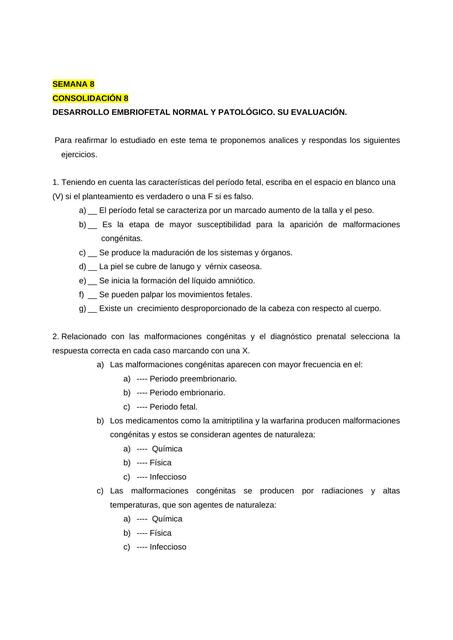 Morfo 1┃Consolidacion┃Semana 8 | Ysaac Garcia | uDocz