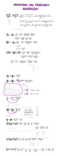 Clase 4 y 5 Operaciones con fracciones algebraicas | Sandra Cruz | uDocz