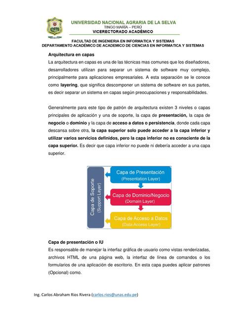 Arquitectura en Capas | Ingeniería de Software | uDocz