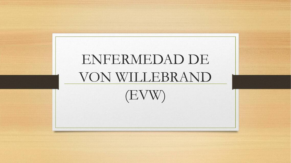 Resúmenes de Enfermedad de Von Willebrand | Descarga apuntes de ...