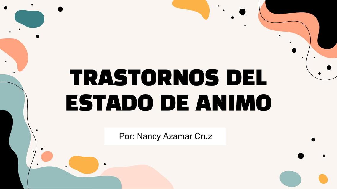 Trastornos del estado de ánimo | Apuntes de psicología | uDocz