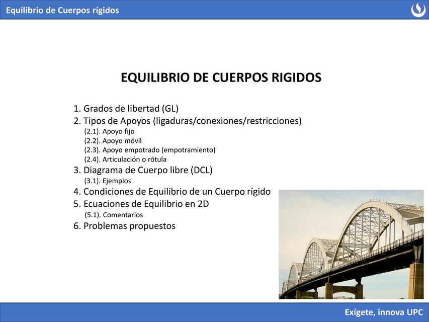 Equilibrio de Cuerpos rigidos | Apuntes de Ingenieria Civil | uDocz