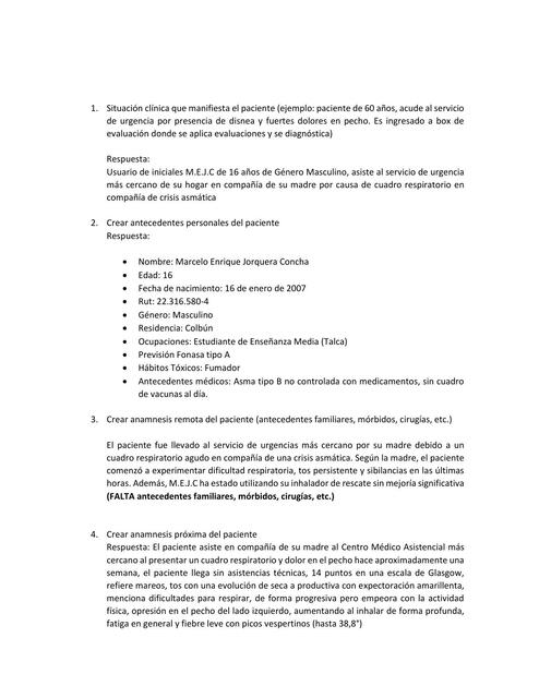 Simulación caso clínico | uDocz