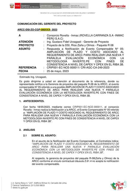 Proyecto de Obra | joe leo | uDocz