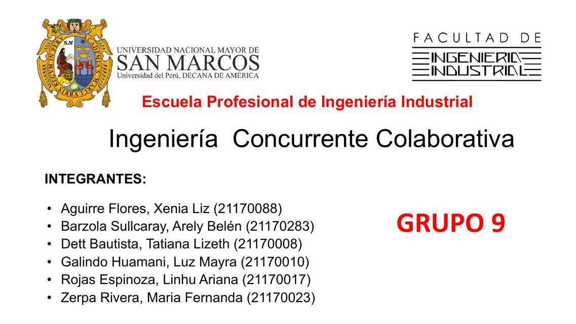 Ingeniería Concurrente Colaborativa | Material de Estudio de ...