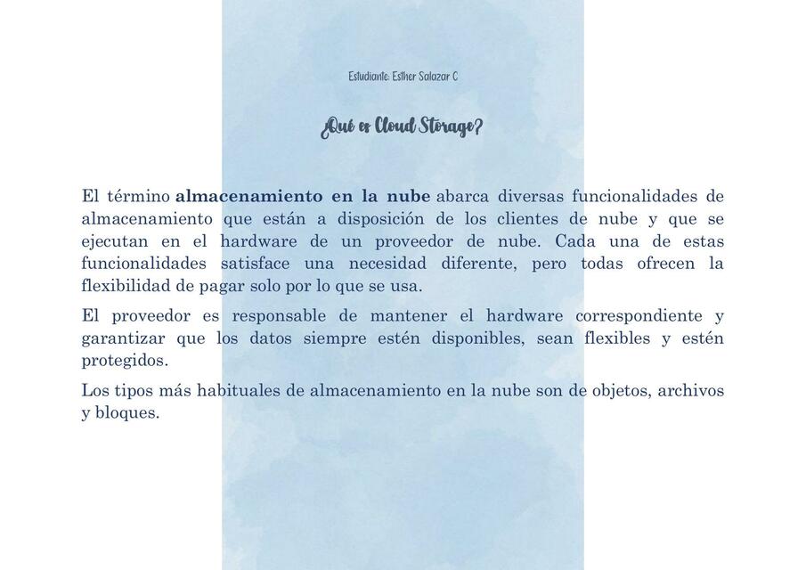 Qué es Cloud Storage | developer.ishtar | uDocz