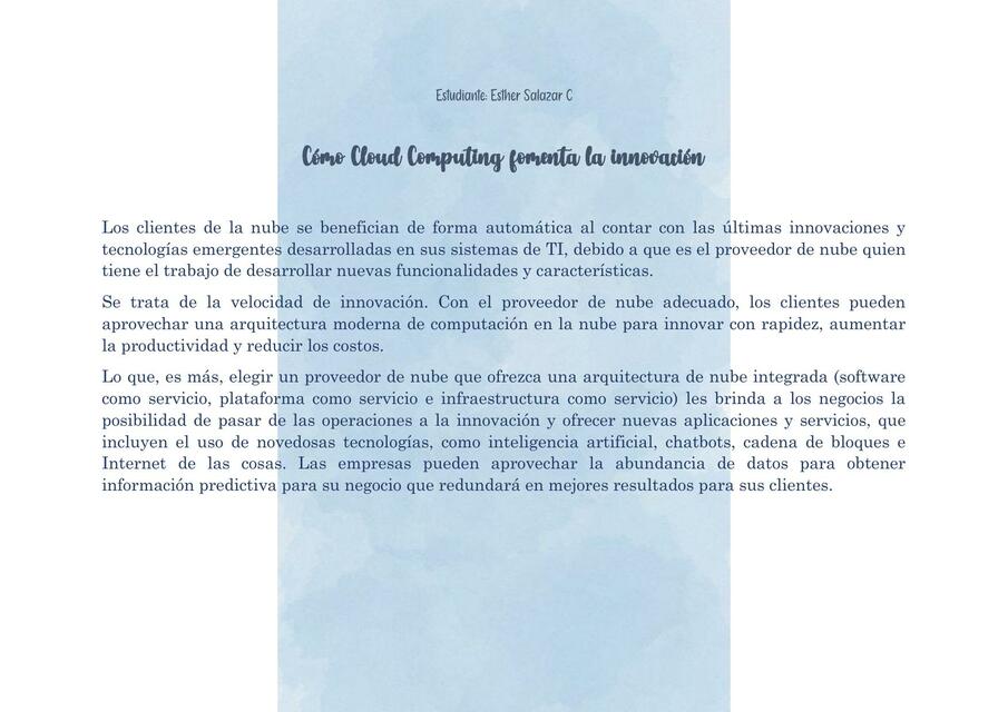 Cómo Cloud Computing fomenta la innovación | developer.ishtar | uDocz