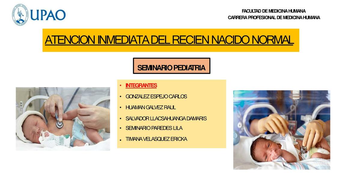 Atención Inmediata del Recién Nacido Normal | Henry Maldonado Gutiérrez | uDocz