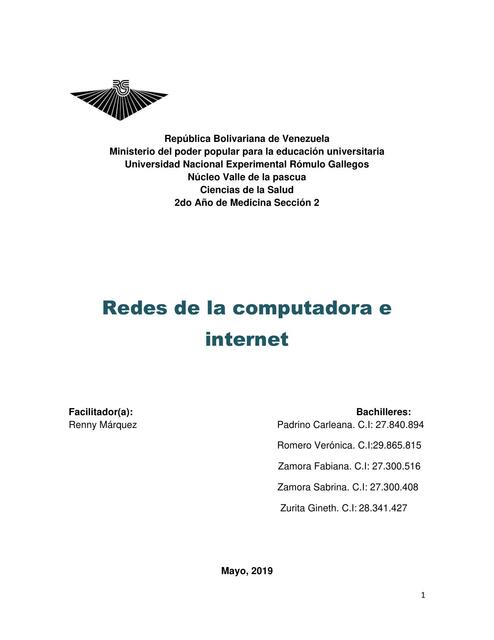 Redes de la Computadora e Internet | veronica | uDocz