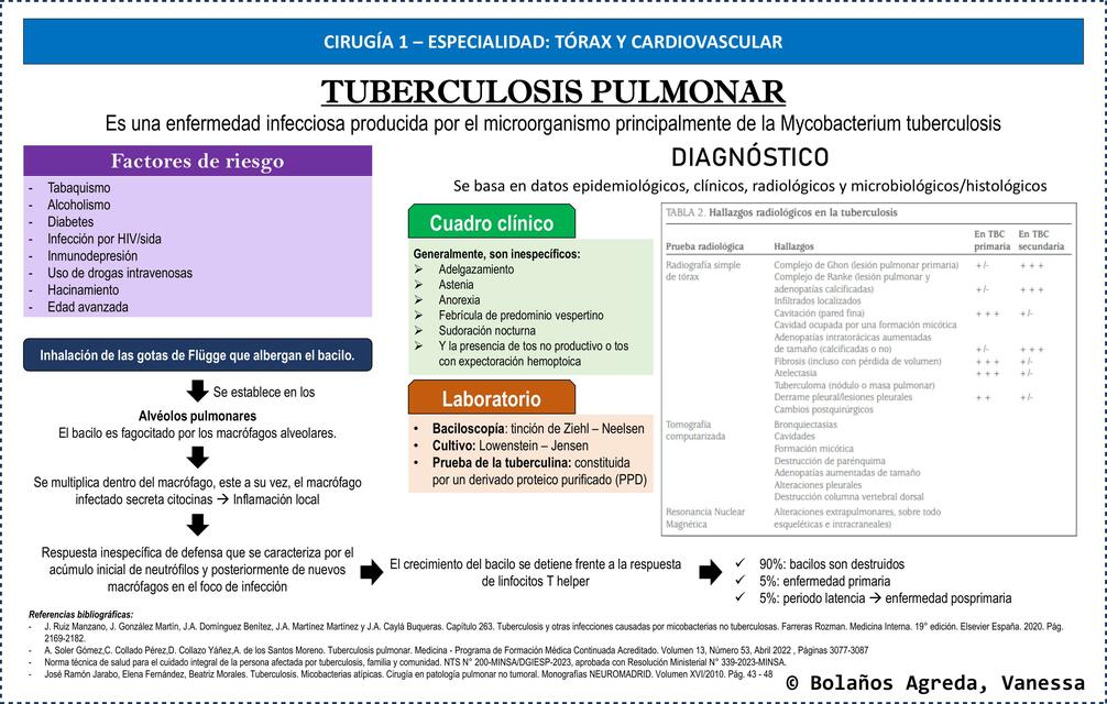 Tuberculosis pulmonar | Modo Estudiante MEHU | uDocz