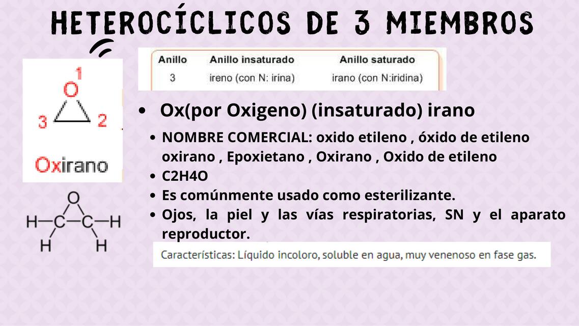 Heterocíclicos de 3 miembros | Li | uDocz