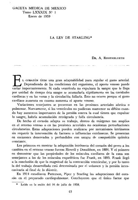 La Ley de Starling | bioanatomia | uDocz