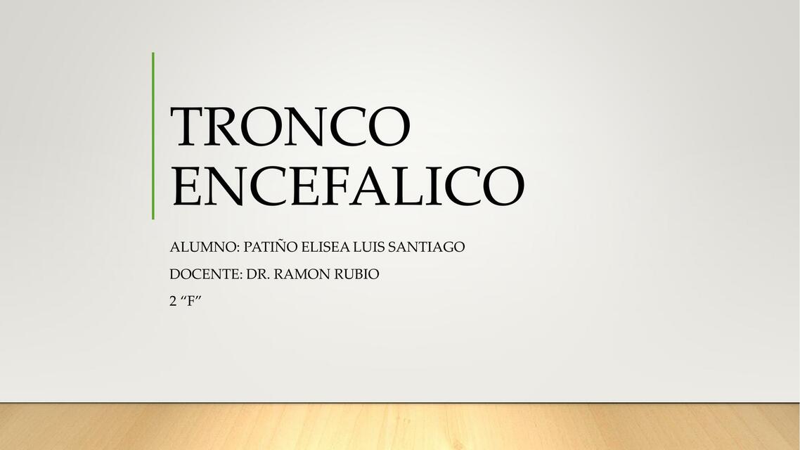 Tronco Encefálico | Rol Rub | uDocz