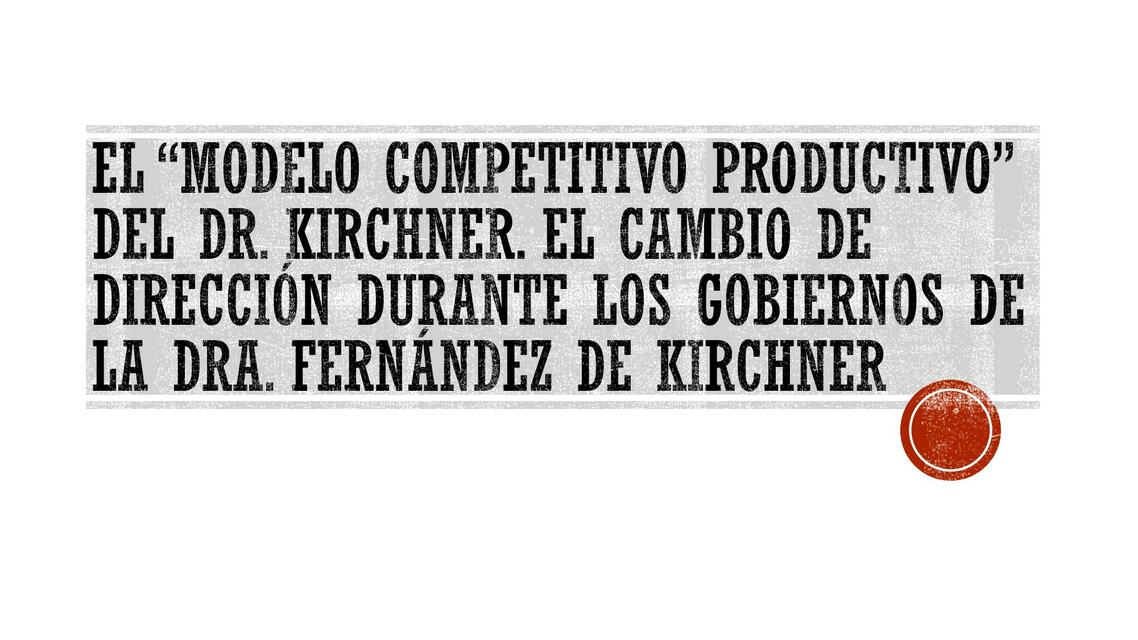 El modelo competitivo productivo del Dr. Kirchner | mardigitalstudiess ...