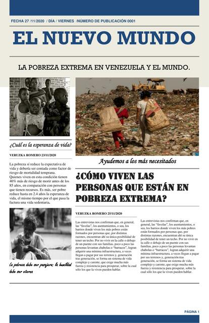 La pobreza extrema en Venezuela y el mundo | manuel romeo | uDocz