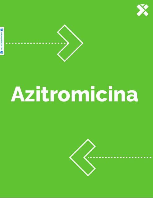 Azitromicina | Anatomía y Biología Pre UNPRG | uDocz