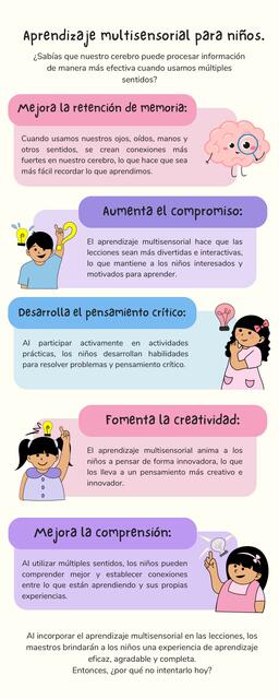 APRENDIZAJE MULTISENSORIAL PARA NIÑOS | samxnthastudy | uDocz