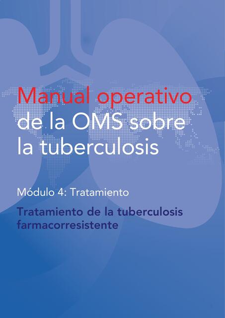 Manual operativo de la OMS sobre la tuberculosis | Paola Suriel | uDocz