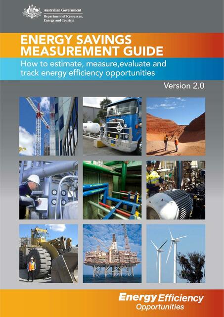 ENERGY SAVINGS MEASUREMENT GUIDE | Carlos Porto | uDocz
