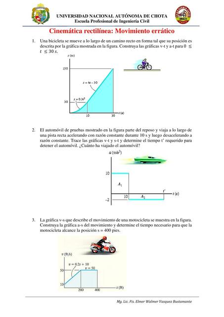 Ejercicios de Movimiento Errático - Dinámica | Salón Del Ingeniero | uDocz