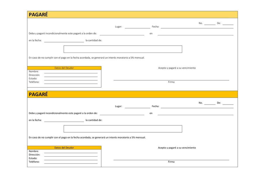 Modelo pagaré | Raul Briones | uDocz