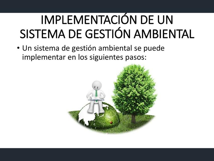 Implementación del sistema de gestión ambiental | Apuntes de Ingenieria ...