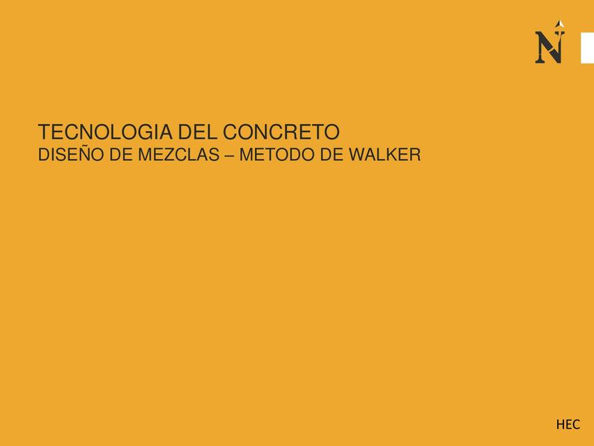Diseño de Mezclas- Método de Walker | David Rojas | uDocz
