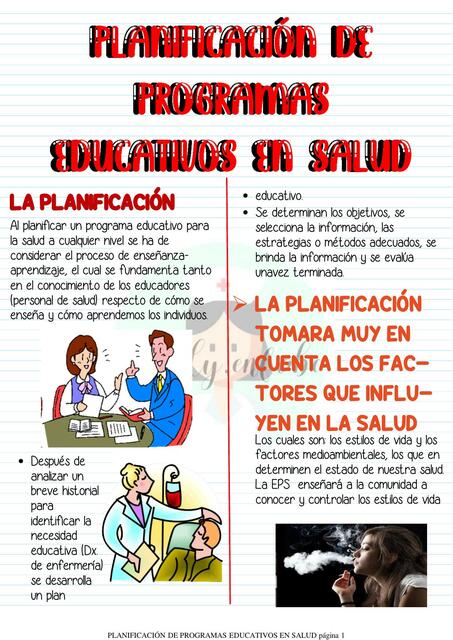 Planificación de Programas Educativos en Salud | Antonella Rivadeneyra ...
