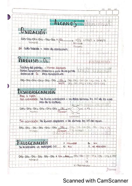 Fórmulas alcanos alquenos alquinos | uDocz