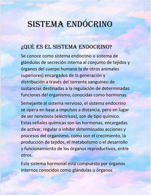 Sistema endócrino | Fatima Canto | uDocz
