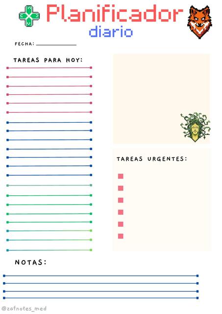 Planner diario game organizer two | Yuleisy Roque Garcia | uDocz