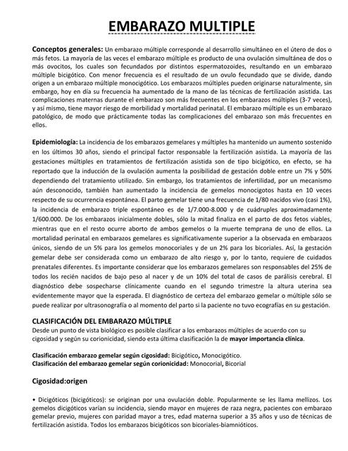 Embarazo múltiple | Gleidys Colmenarez | uDocz