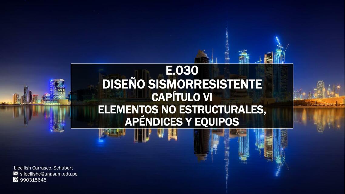 Elementos No Estructurales | sandro carrion | uDocz