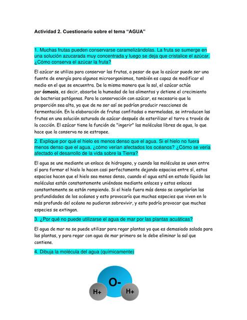 El agua | GS | uDocz