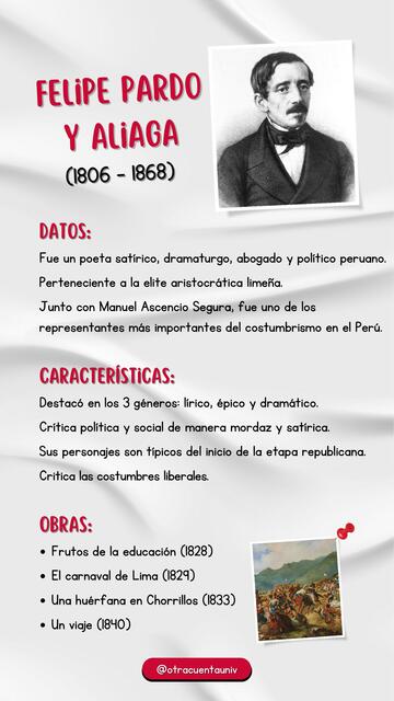 Biografía Felipe Pardo y Aliaga | Otra Cuenta Universitaria | uDocz