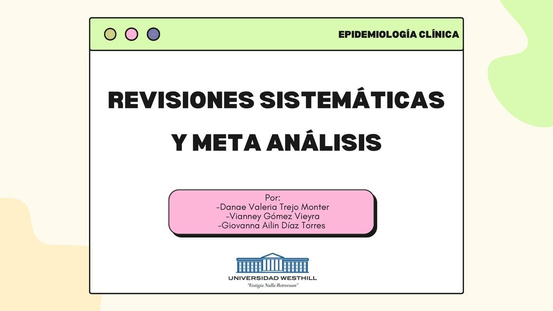 Revisiones sistemáticas | | uDocz