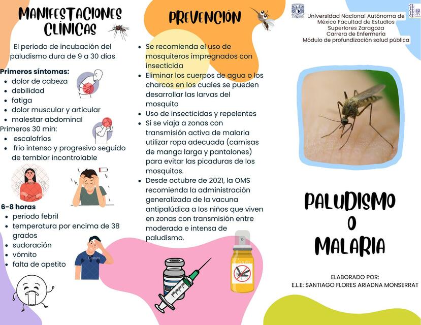 Paludismo o Malaria | Santiago Flores Ariadna Monserrat | uDocz