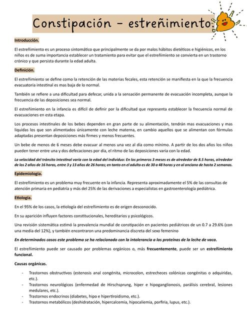 CONSTIPACIÓN ESTREÑIMIENTO | Ritmo medico | uDocz