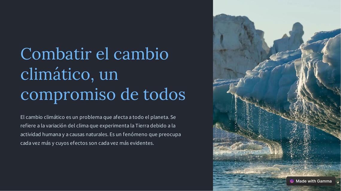 Combatir el cambio climático un compromiso de todos | Christopher ...