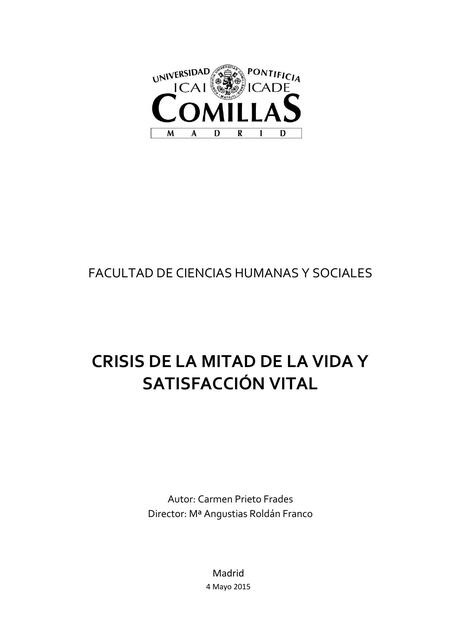 Crisis de la Mitad de la Vida y Satisfacción Vital | Medicina y salud para todos | uDocz