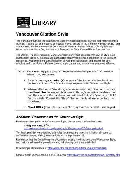 Guía del Estilo Vancouver | Dayana Arias | uDocz