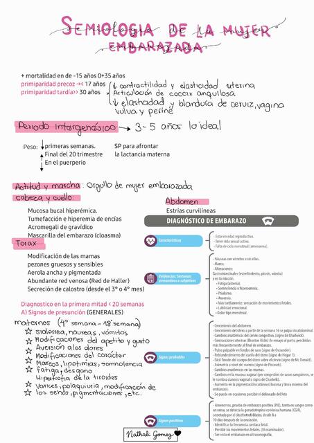Semiología de la Mujer Embarazada | Nat Gomez | uDocz