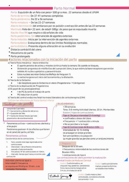 Parto Normal | Nat Gomez | uDocz
